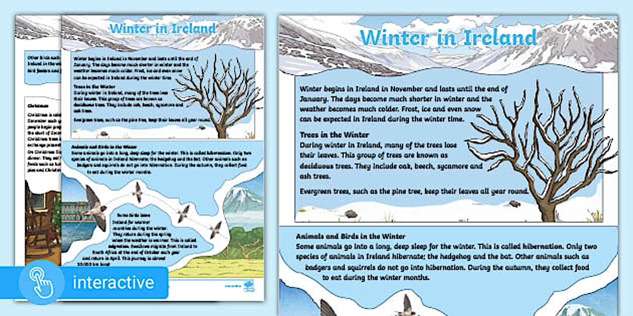 Winter in Ireland (teacher made) - Twinkl