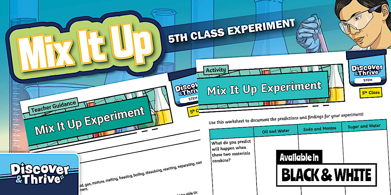 STEM Mix It Up Experiment Teacher Aid