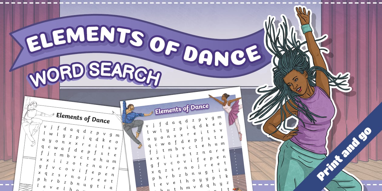 Elements of Dance Word Search