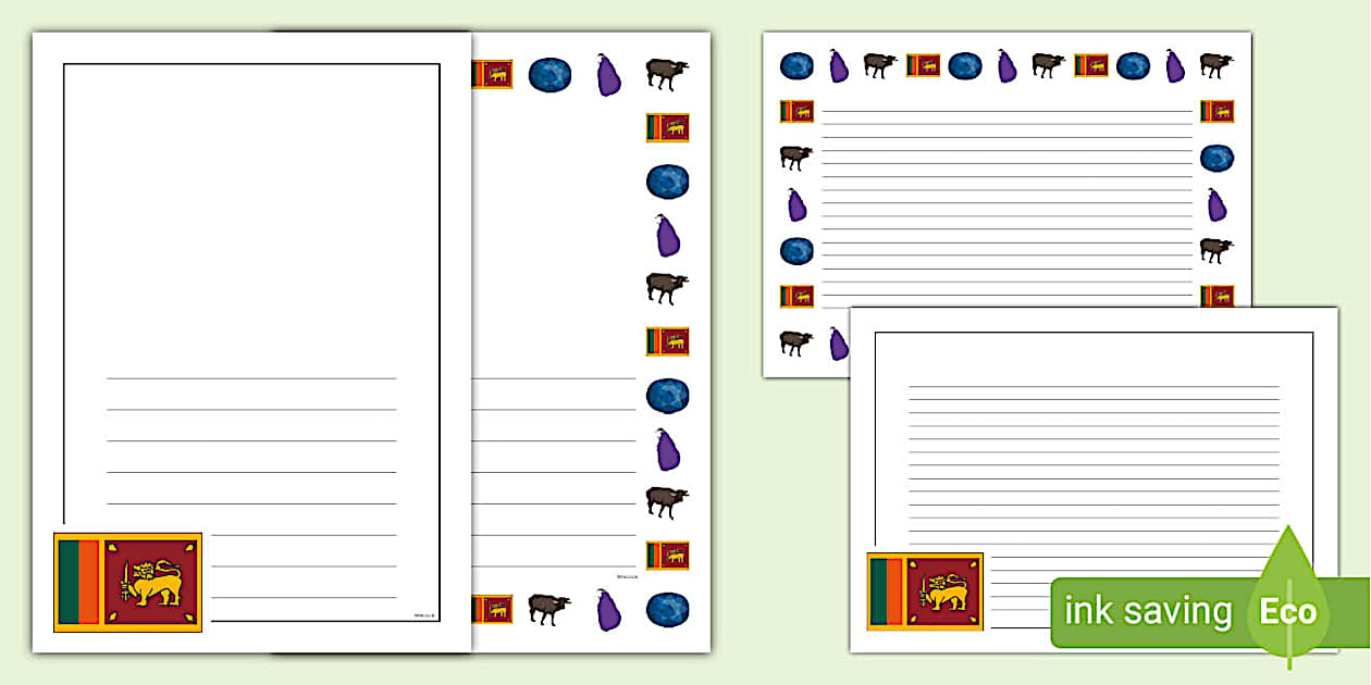 Sri Lanka Page Borders - Twinkl - Geography - KS2 - Twinkl