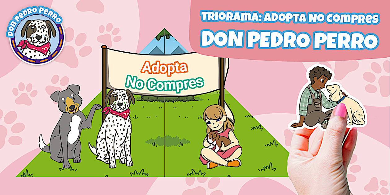 Triorama Pedro Perro| Manualidad Educativa| Tenencia Responsable