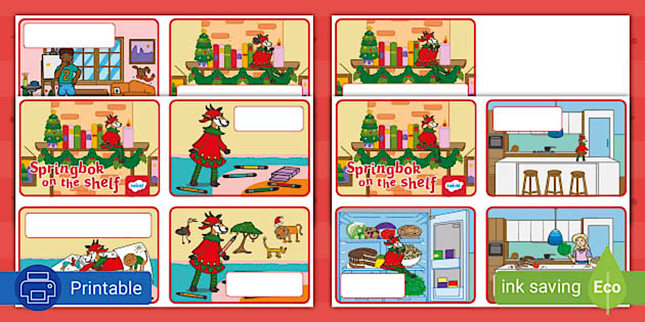 The Naughty Springbok-on-the-shelf Tell the Story - Twinkl