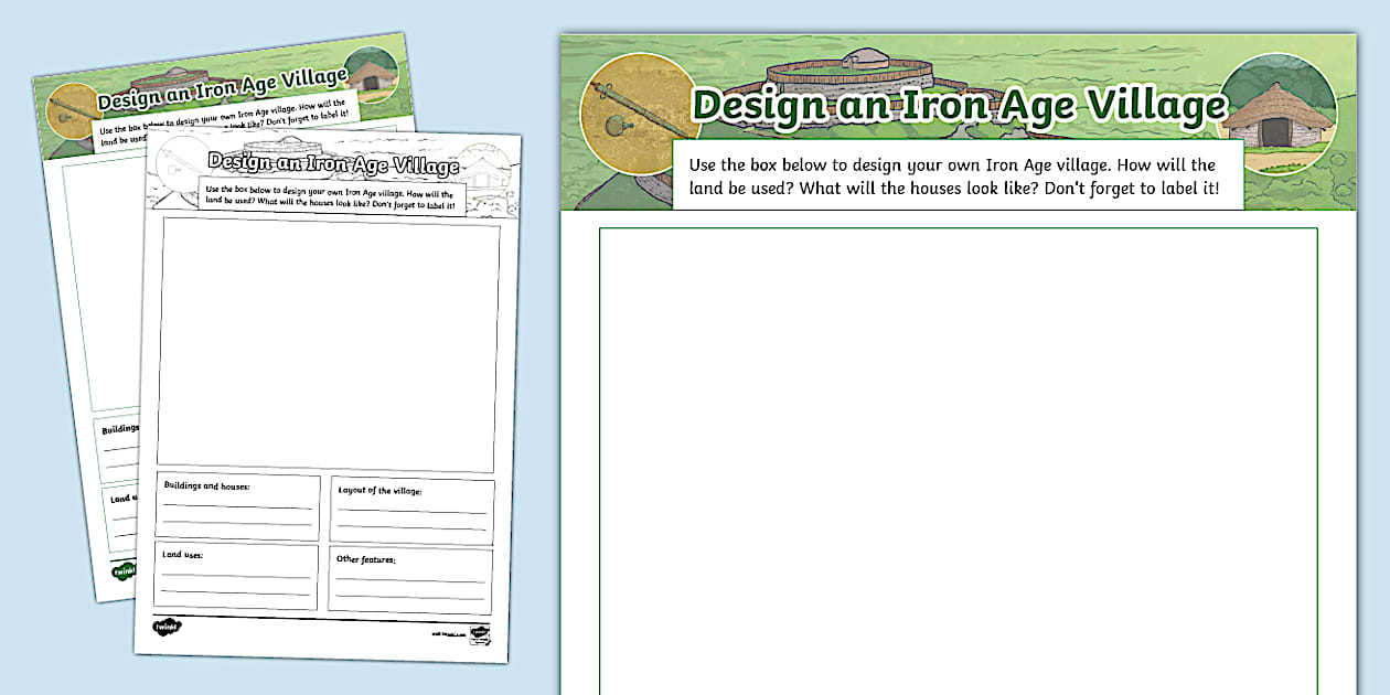 Design an Iron Age Village Worksheet
