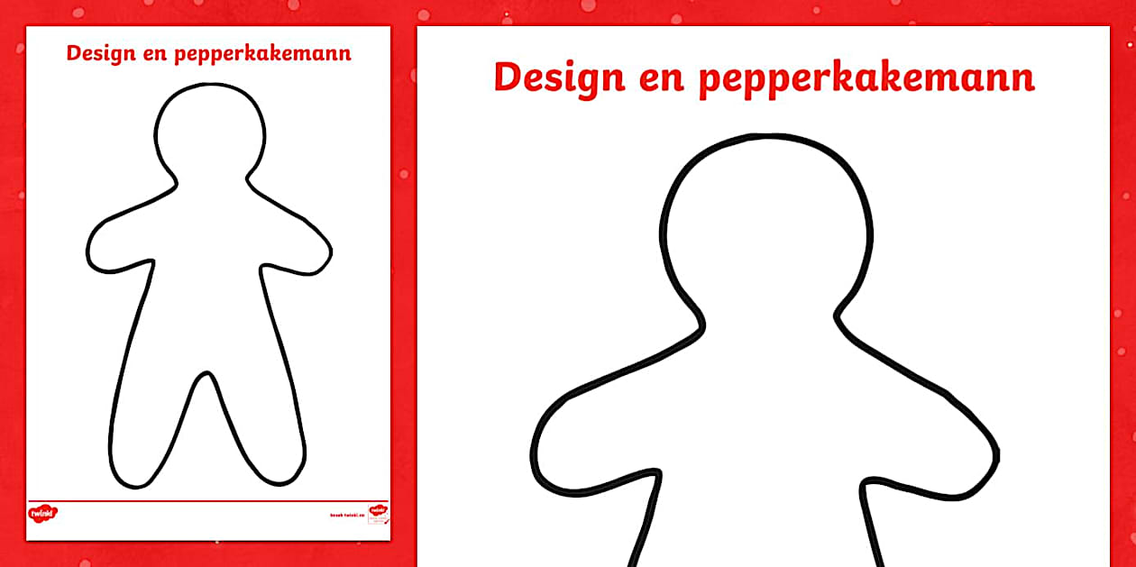 Design en pepperkakemann | Juleverksted (teacher made)
