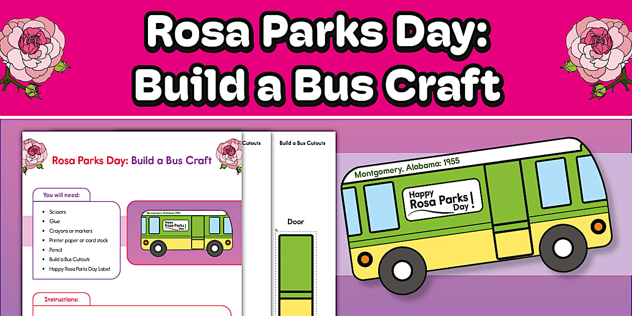 Rosa Parks Day: Build a Bus Craft