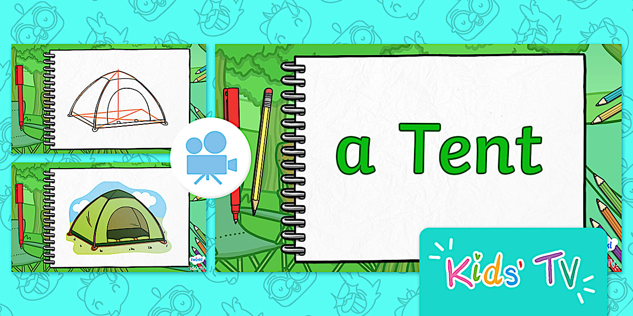 How to Draw a Tent | Twinkl Kids tv | Art tutorial - Twinkl