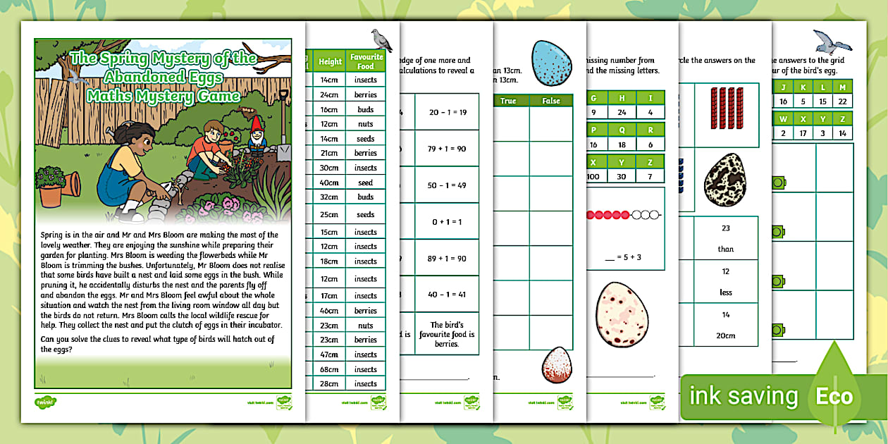 👉 Y1 Spring Maths Mystery Game (teacher made) - Twinkl