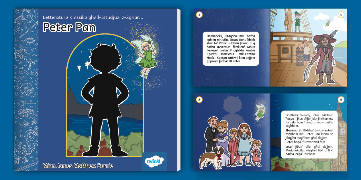 Ebook: Peter Pan (teacher made) - Twinkl
