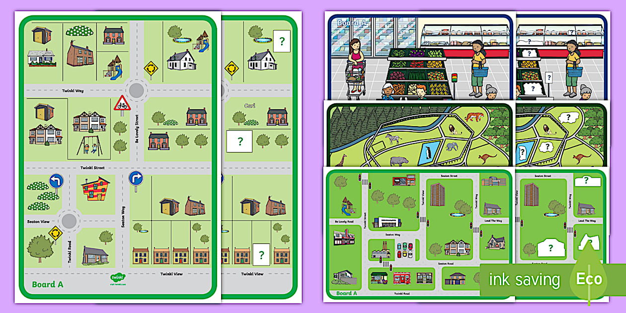 Town Barrier Game (teacher made) - Twinkl