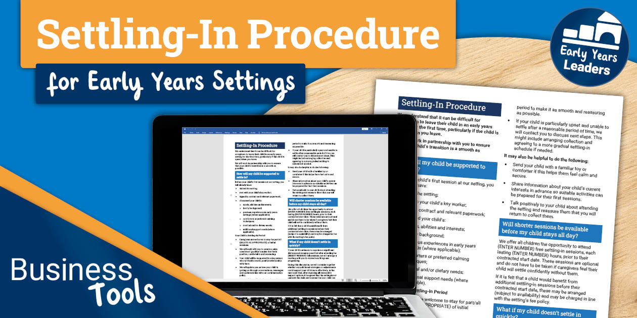 Settling-In Procedure for Early Years Settings
