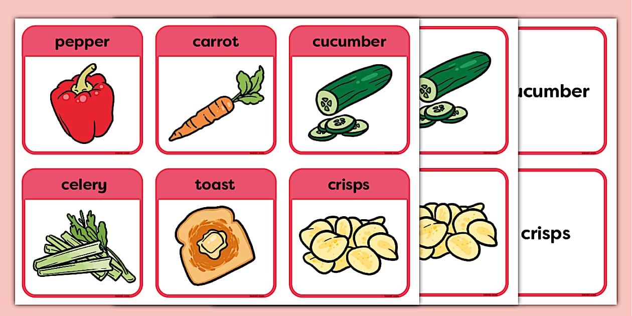 Food Matching Cards