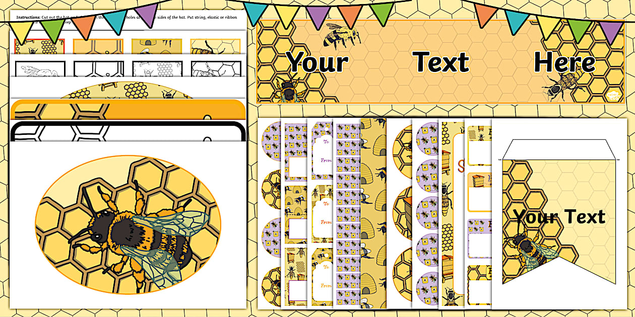 Bee Themed Party Decorations Set | Twinkl Party - Twinkl