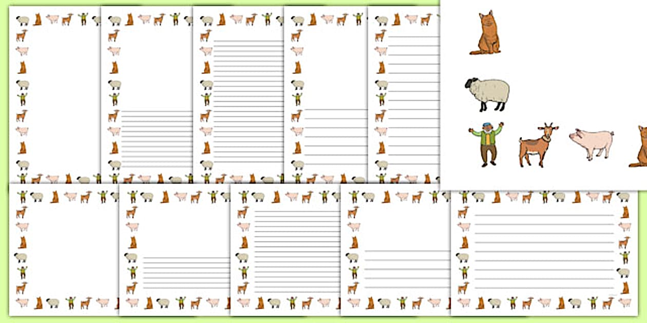 Editable A Special Outing Page Borders Pack - Twinkl