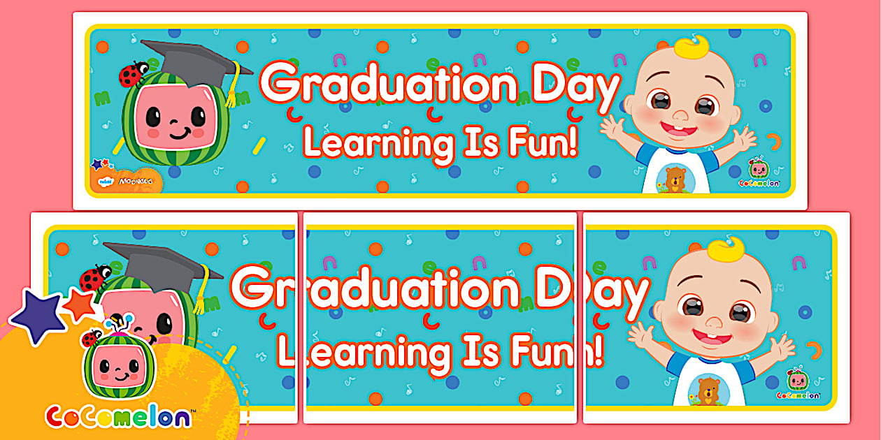 FREE! - CoComelon Graduation Banner | Twinkl Resources USA