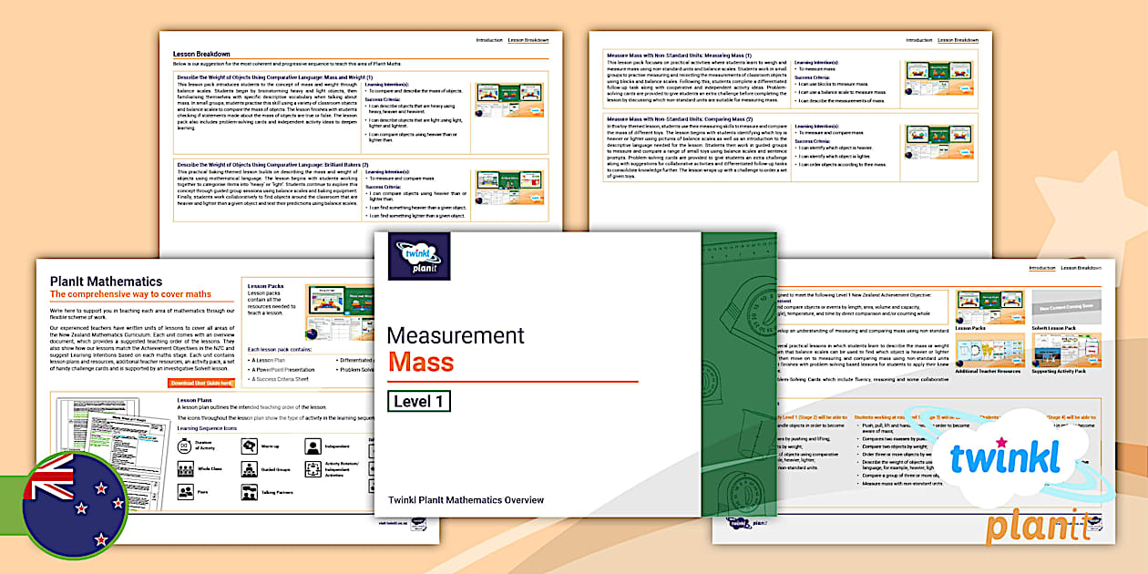 Level 1 Mass: Overview (teacher made) - Twinkl