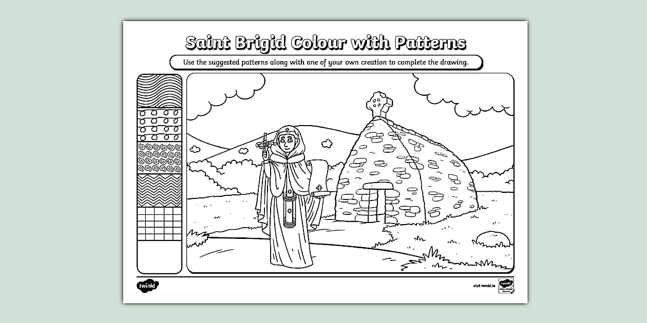 Saint Brigid Class 1-2 Colour with Patterns Activity