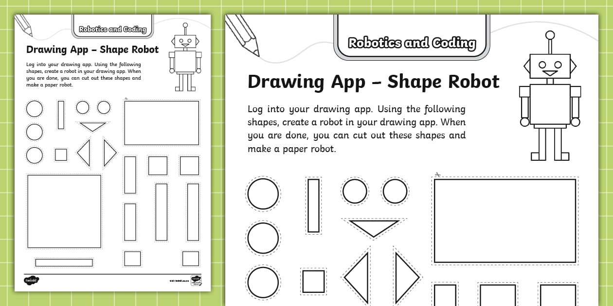 Robotics and Coding: Applications - Using a Drawing App
