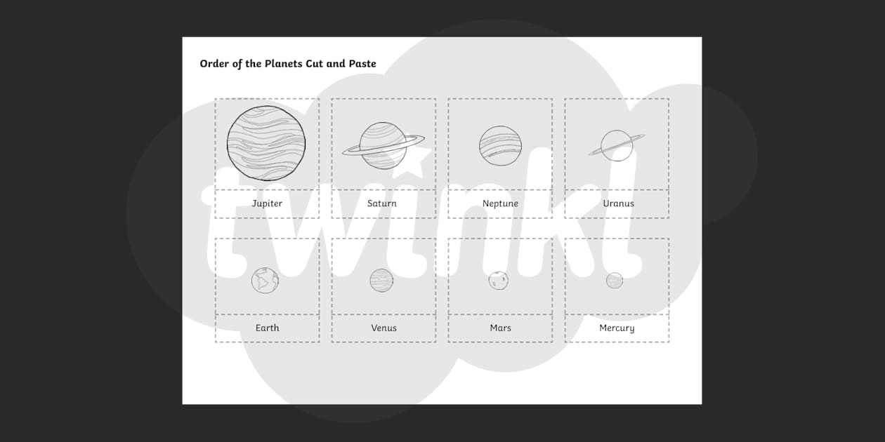 planets cut and paste