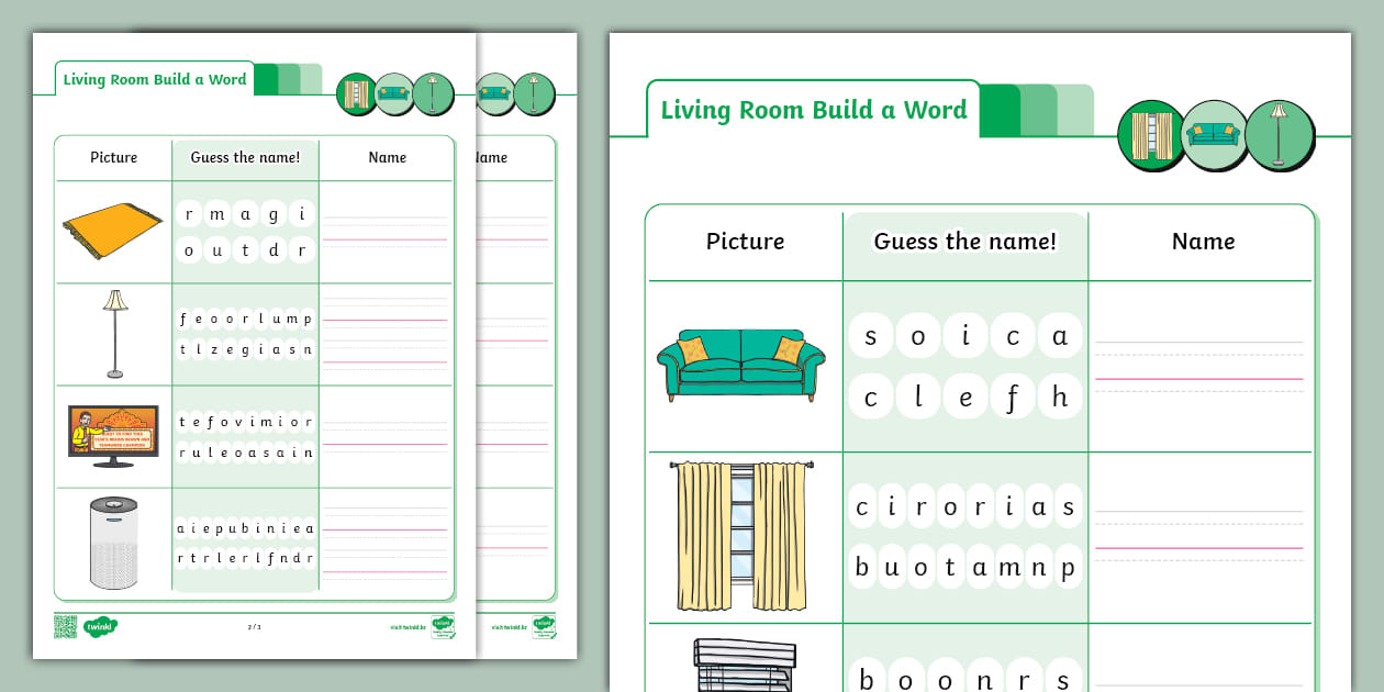 07 Teacher I Am Done Living Room Build a Word Activity