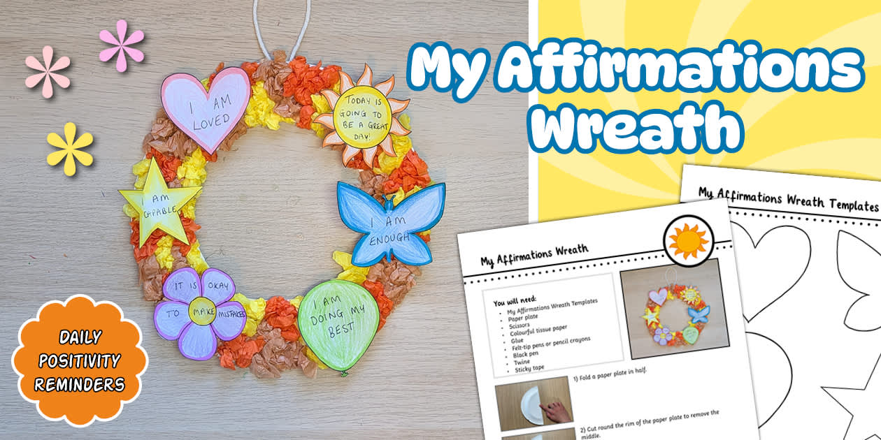 My Affirmations Wreath Craft