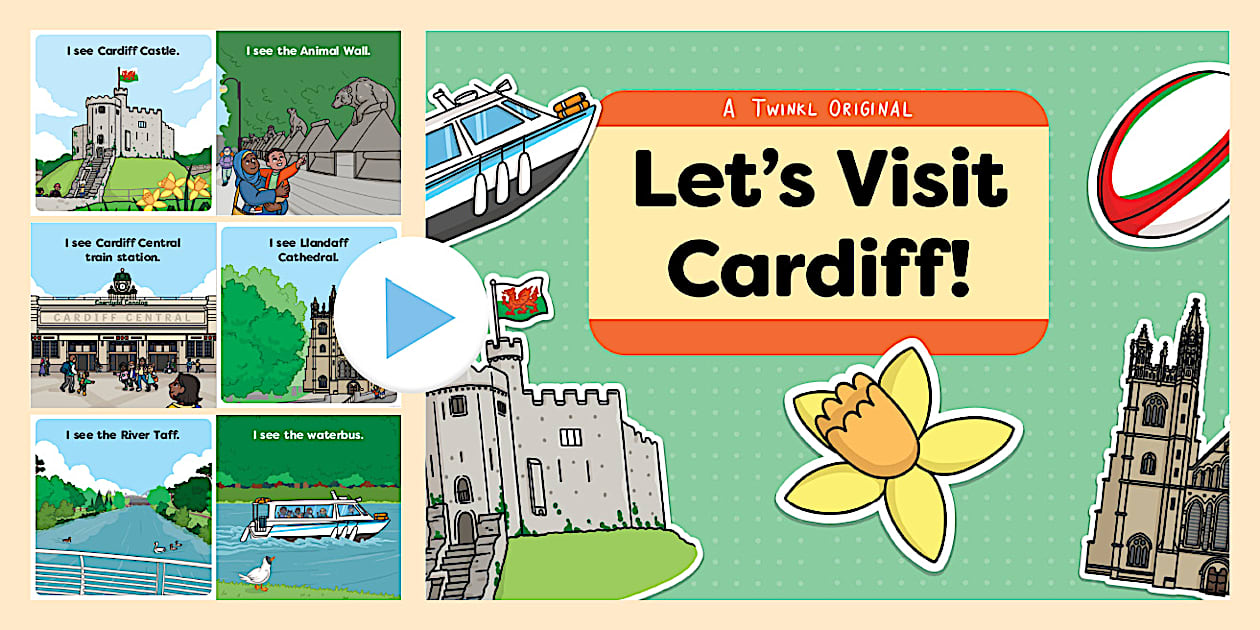 Let's Visit Cardiff! PowerPoint (teacher made) - Twinkl