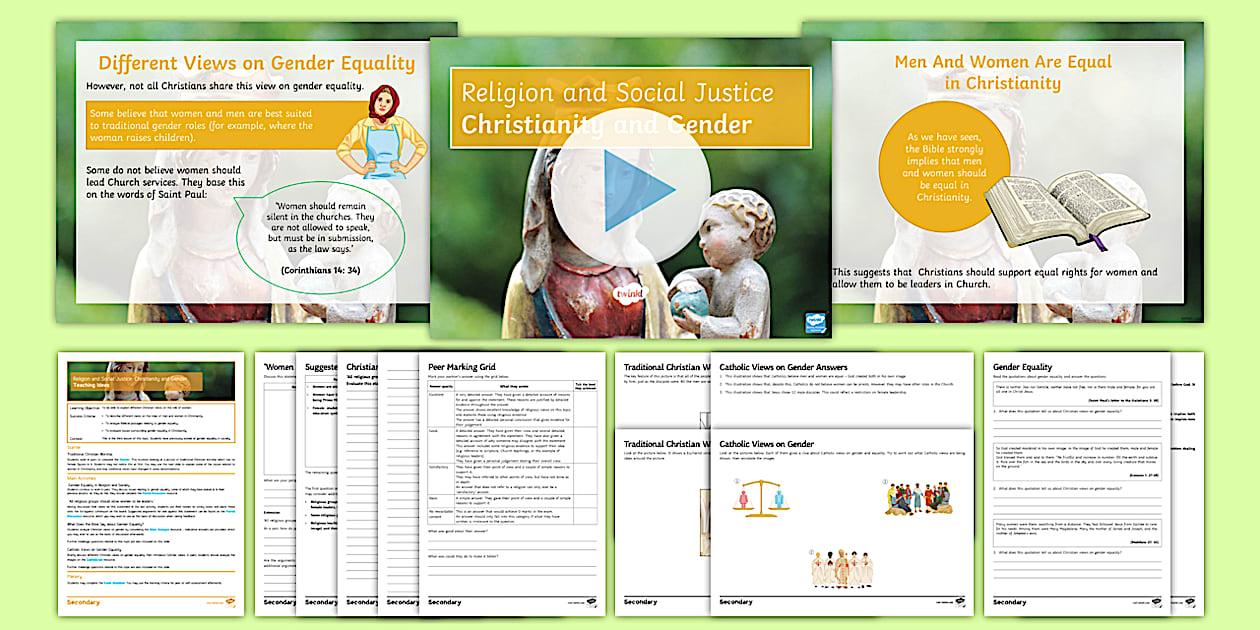 Religion and Social Justice Lesson 3: Christianity and Gender