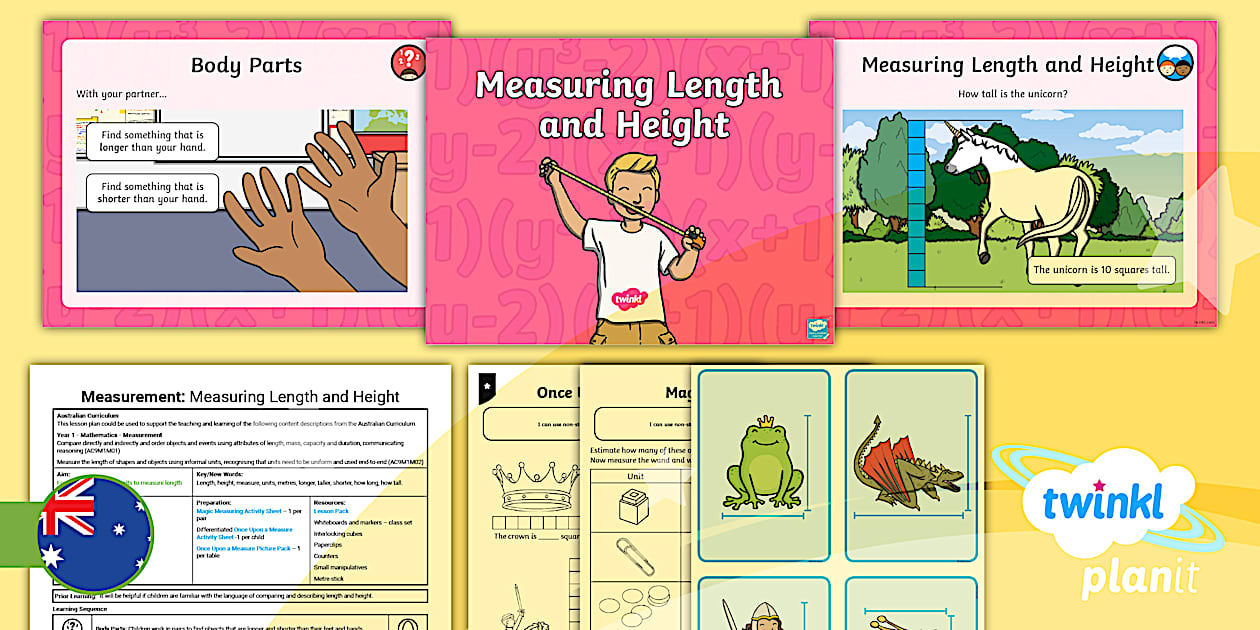 Year 1 Using Informal Units Of Measurement Lesson Pack