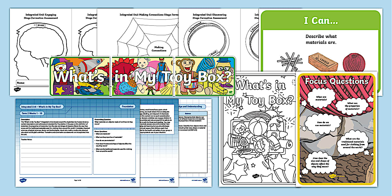 What's in My Toy Box? Foundation IU Display Pack - Twinkl