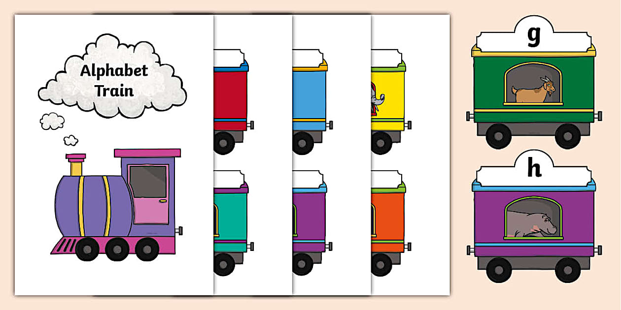 👉 Alphabet Train (teacher made) - Twinkl