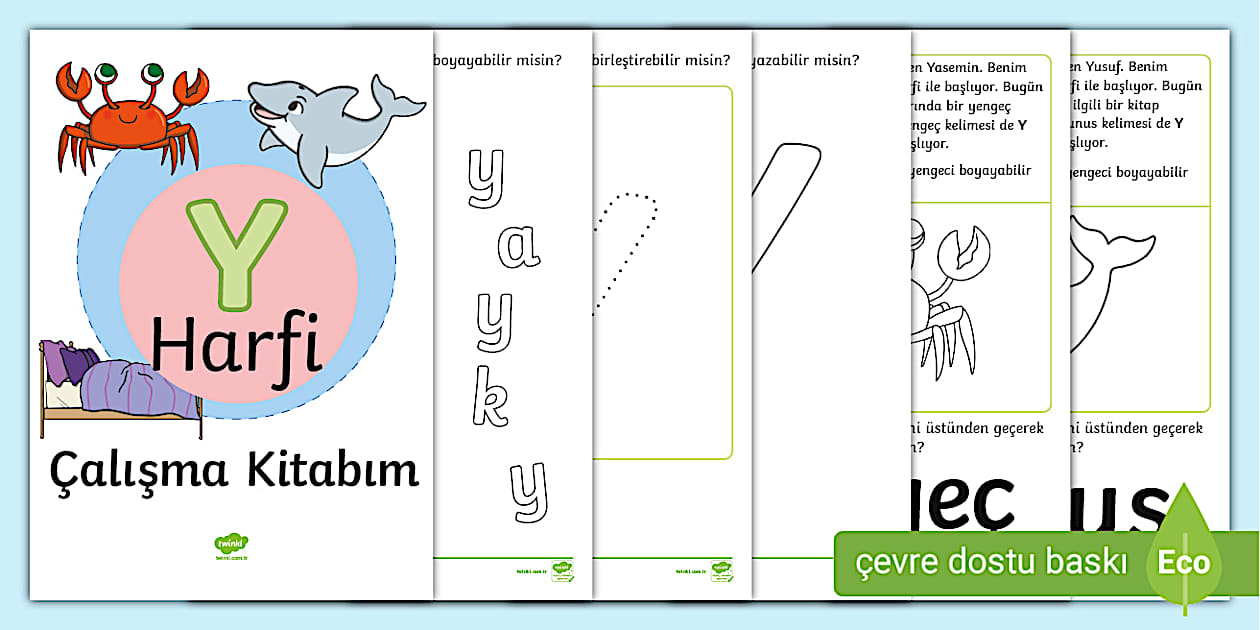 Y Harfi Çalışma Kitabım (teacher made) - Twinkl