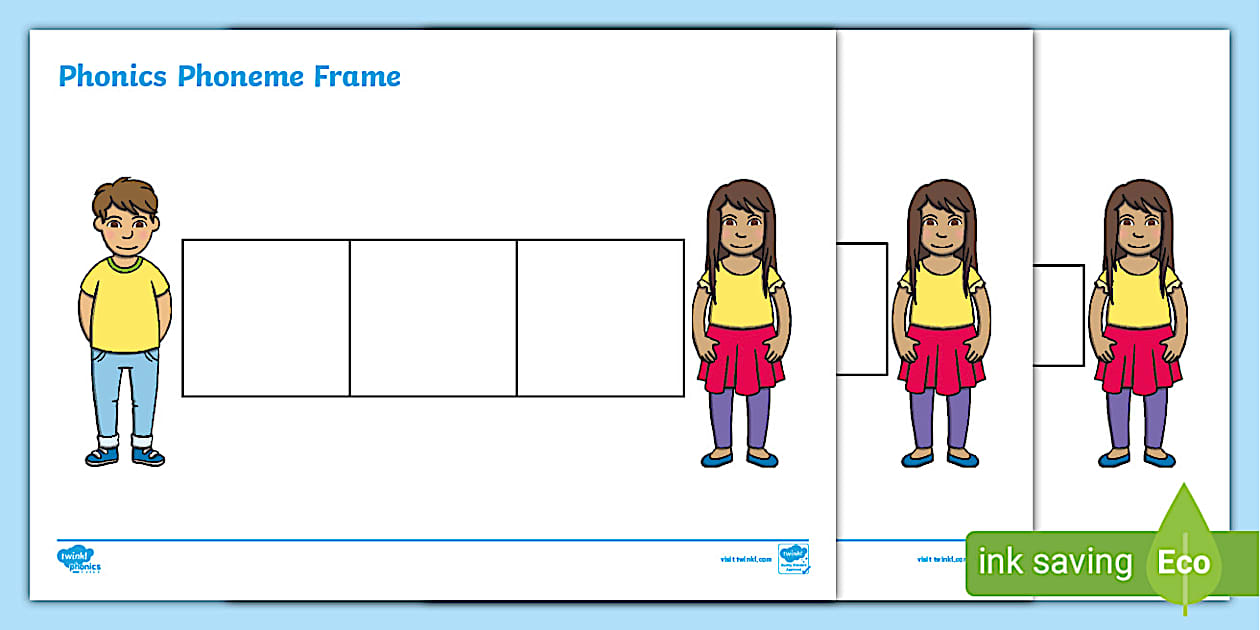 Twinkl Phonics Phoneme Prompt Frame - Twinkl