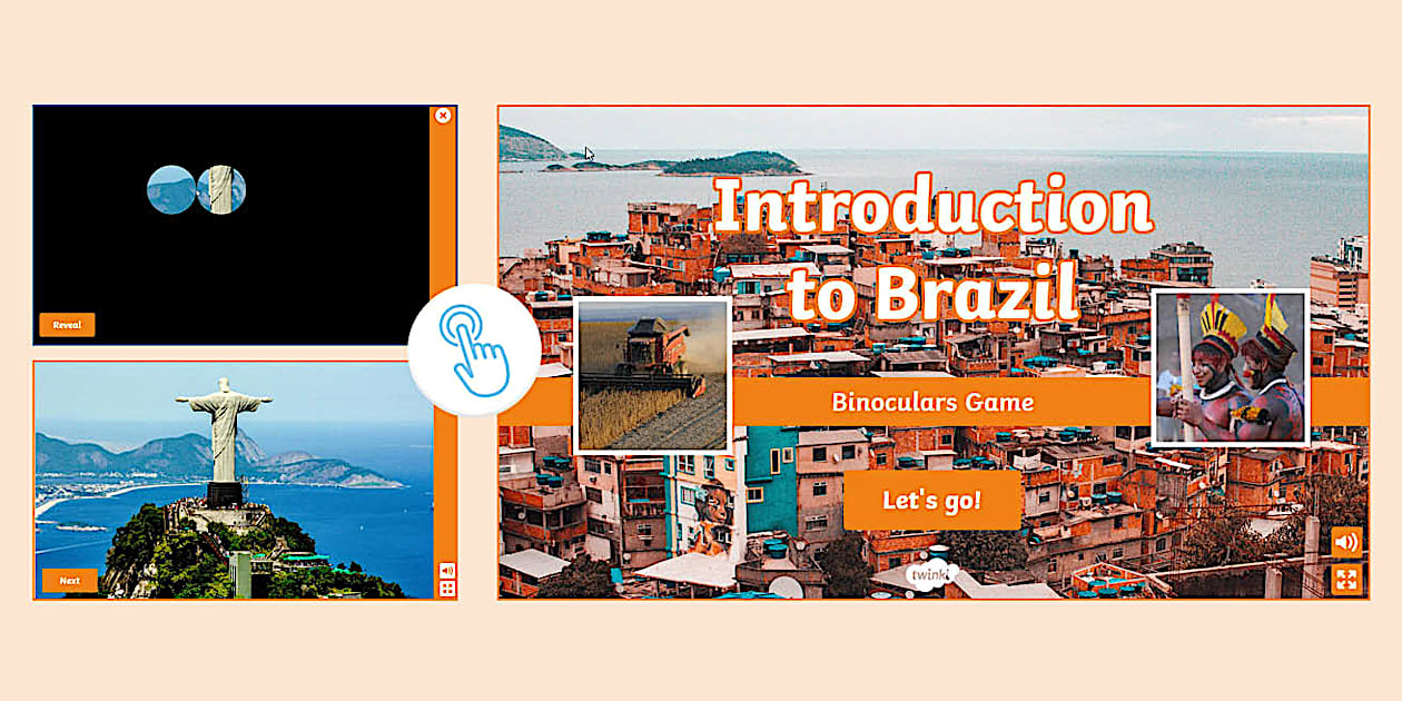 Introduction to Brazil Interactive Binoculars Game - Twinkl