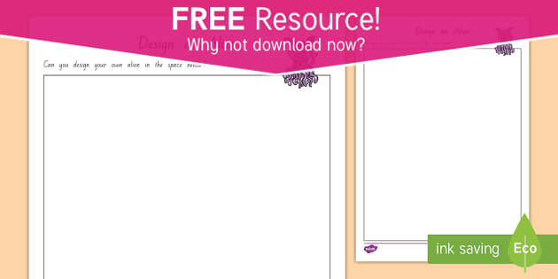 FREE! - Year 5 and 6 Chapter Chat Week 2 Design an Alien Worksheet ...