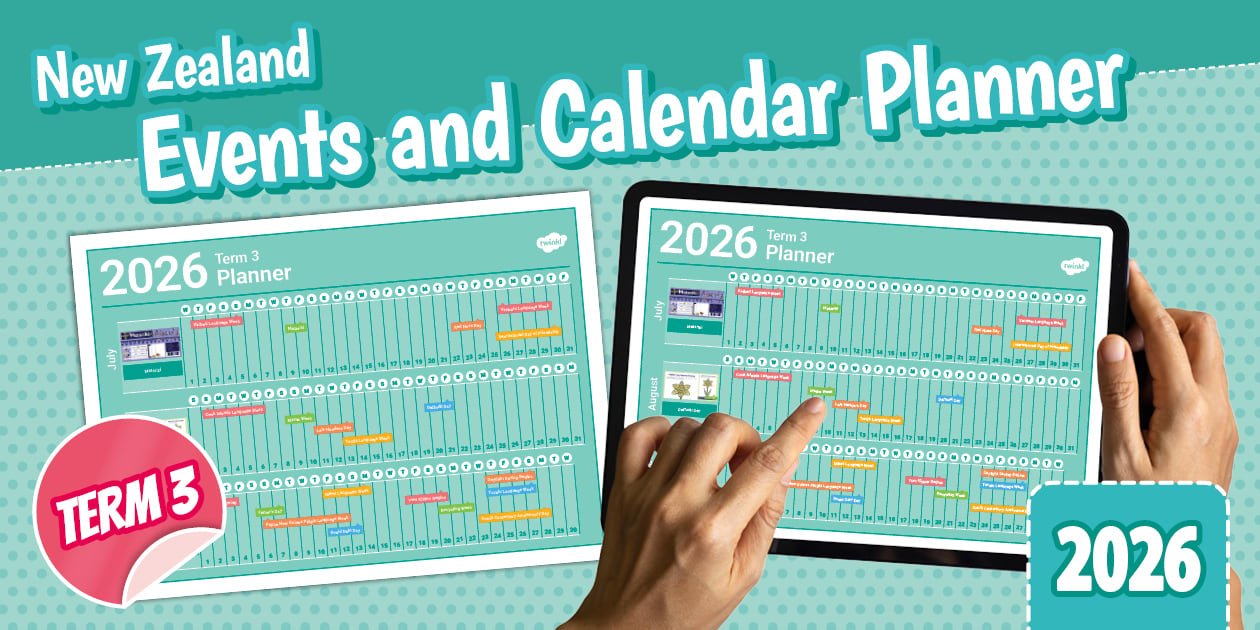 2024 New Zealand Term Three Events and Calendar Planner