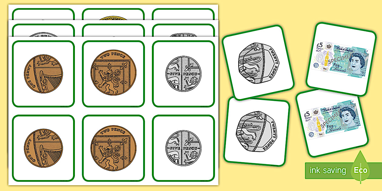 Money Matching Cards (teacher made) - Twinkl