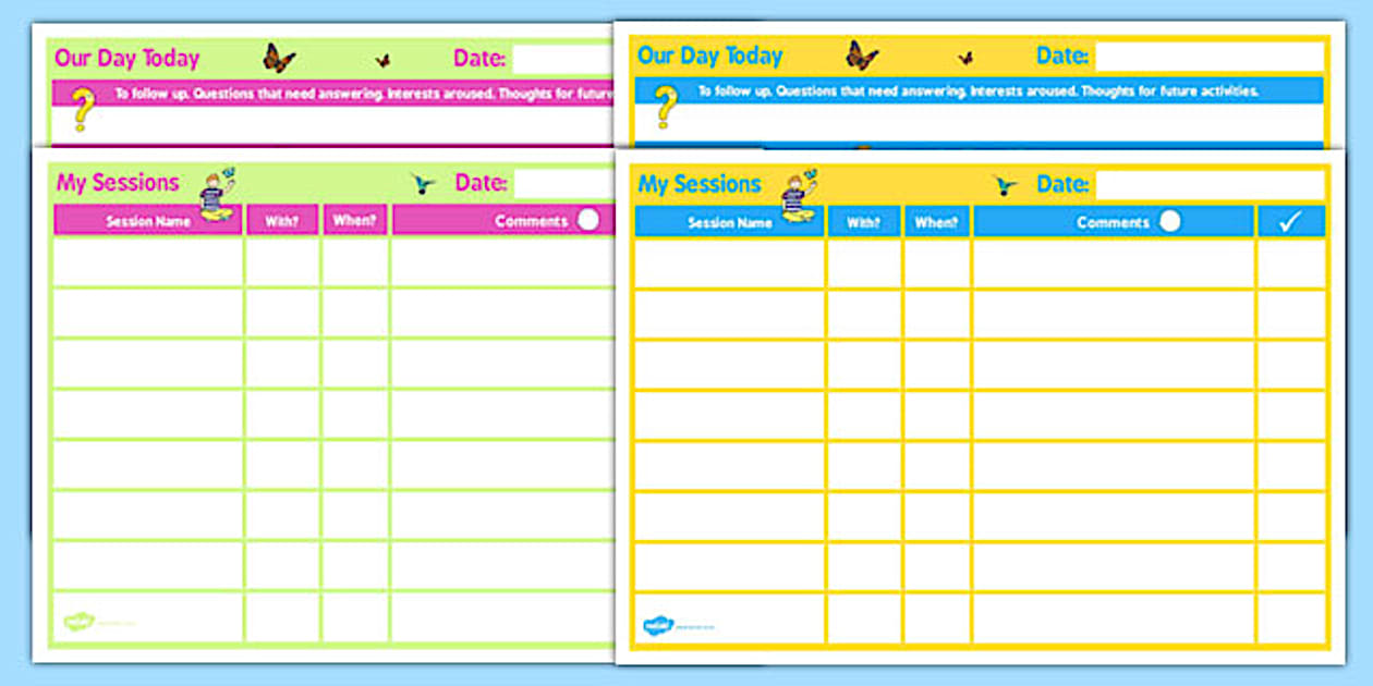 Editable SEN Daily 1 Child Home Educator Planner - Twinkl