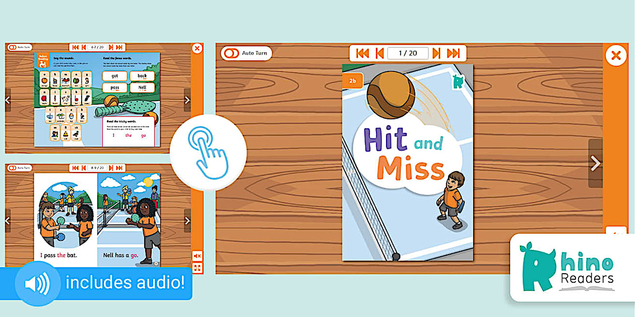 Reading Book Level 2 Phonics | Hit and Miss | Reading Scheme