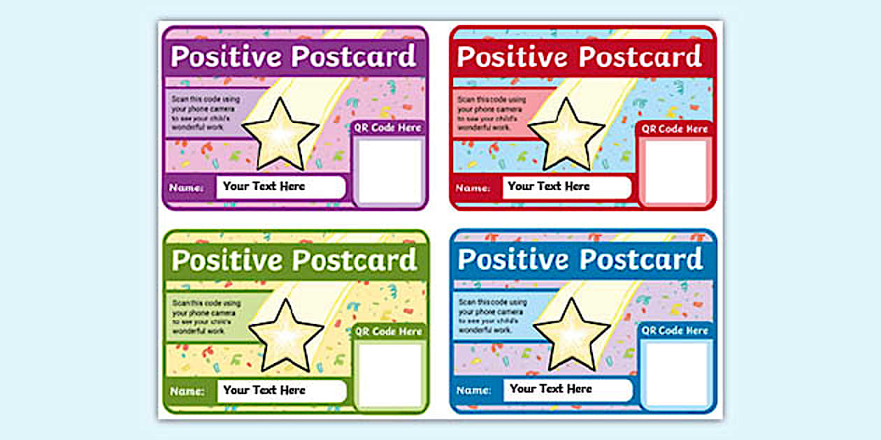 Positive Postcard - Pupil Success (teacher made) - Twinkl