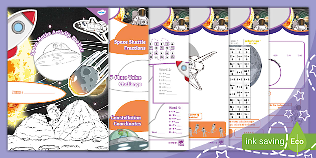 Space Maths Activity Booklet LKS2 (Ages 7 - 9) - Twinkl
