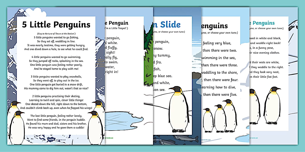 Penguin Songs and Rhymes Pack (teacher made) - Twinkl