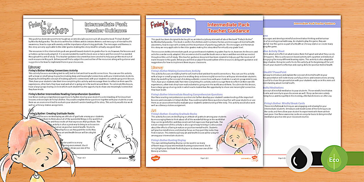 FREE! - Finley's Bother Intermediate Pack Teacher Guidance