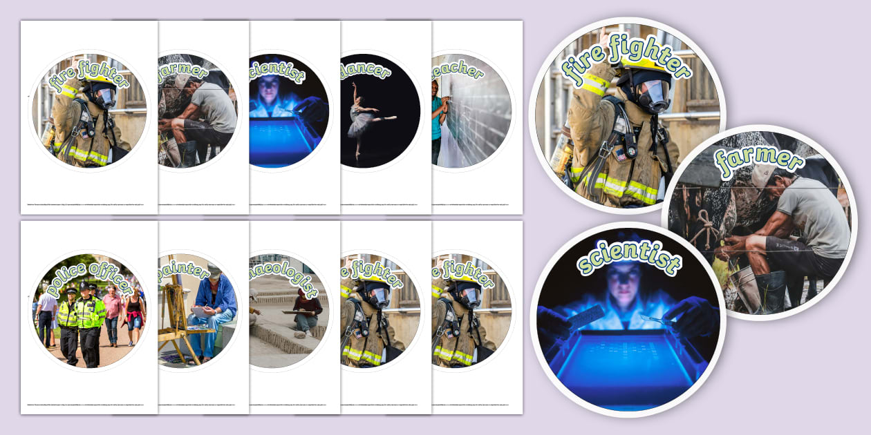 Career Circle Display Photo Cut-Outs (teacher made) - Twinkl