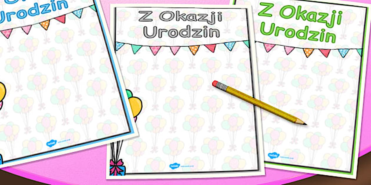 Urodzinowy plakat po polsku (Hecho por educadores) - Twinkl