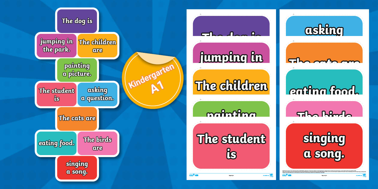 ESL Hopscotch: Present Continuous Game (teacher made)