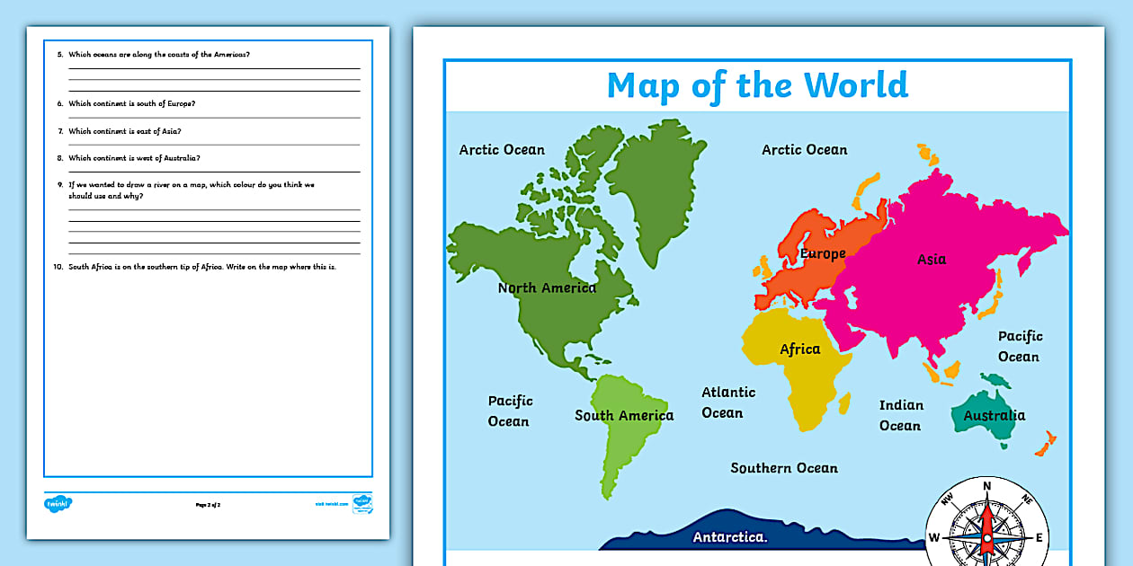 Interactive Continents And Ocean Games I Resource - Twinkl