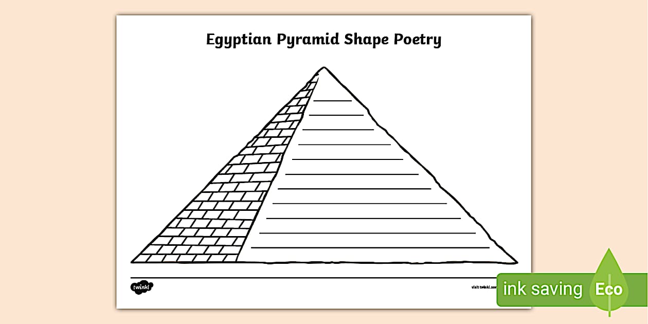 Egyptian Pyramid Poem Template - Twinkl - KS2 - Twinkl