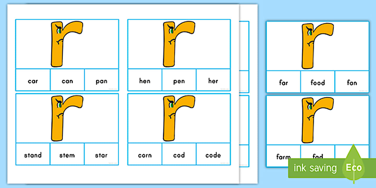 Bossy R Clip Cards (Teacher-Made) - Twinkl
