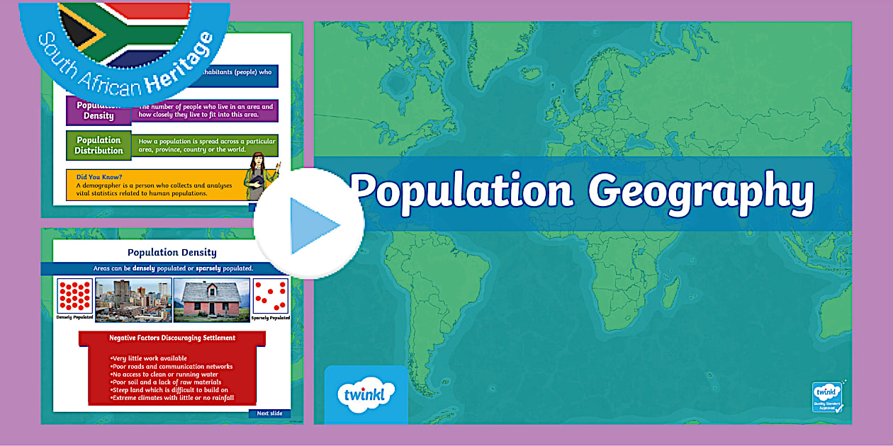 Population Distribution Geography PowerPoint
