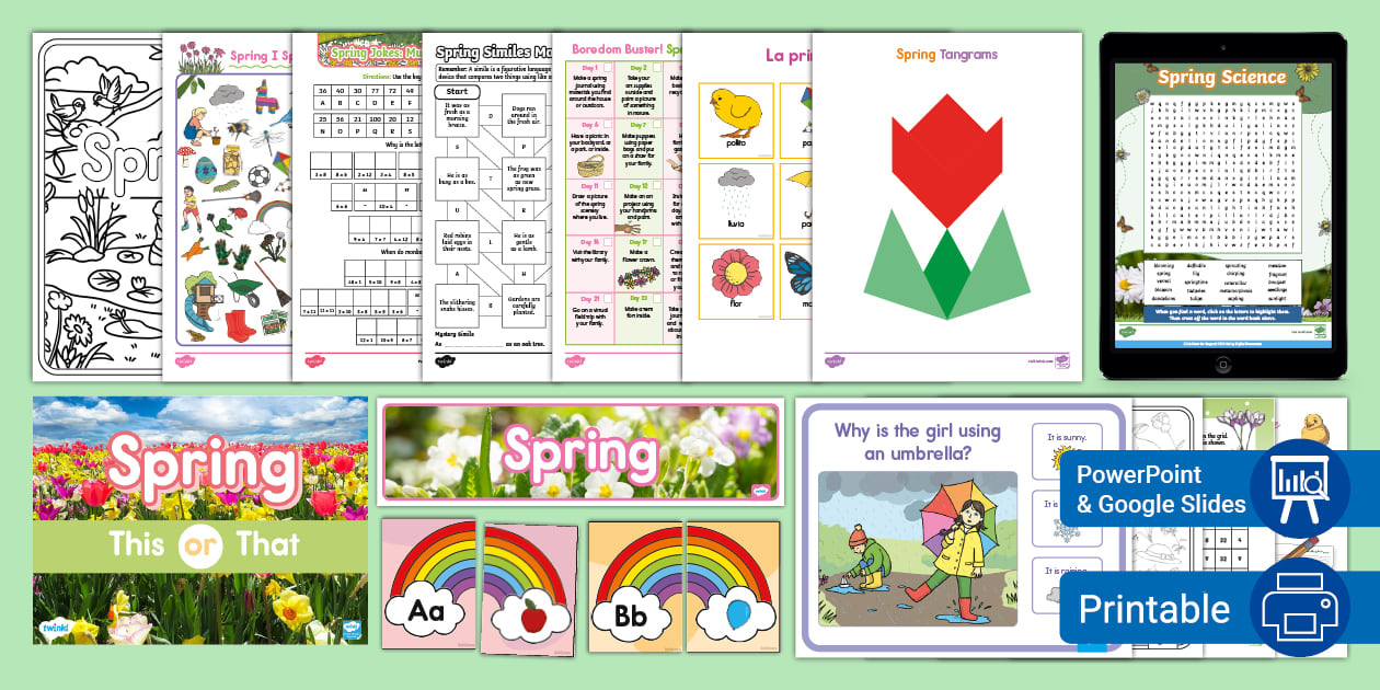 FREE Spring Activity Pack for All Ages (teacher made)