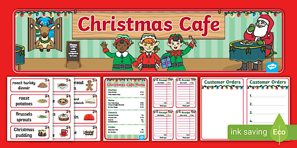 Christmas Cafe Role Play Pack - christmas caf (teacher made)